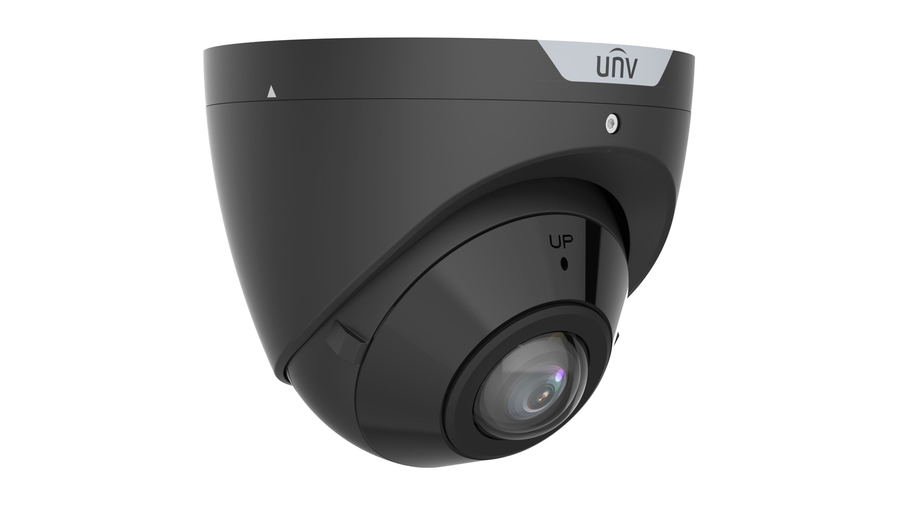 Uniview 5MP Turret Network Camera – Wide Angle, Intelligent IR, AI, Mic, 1.68mm, Black ...